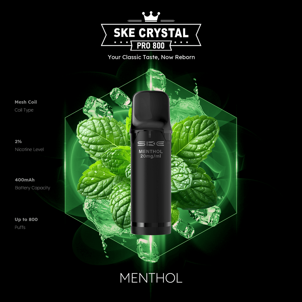 Crystal 800 Pro Pods Menthol 20 mg 2Stk Elfbar kompartibel – Bad Candy Shop